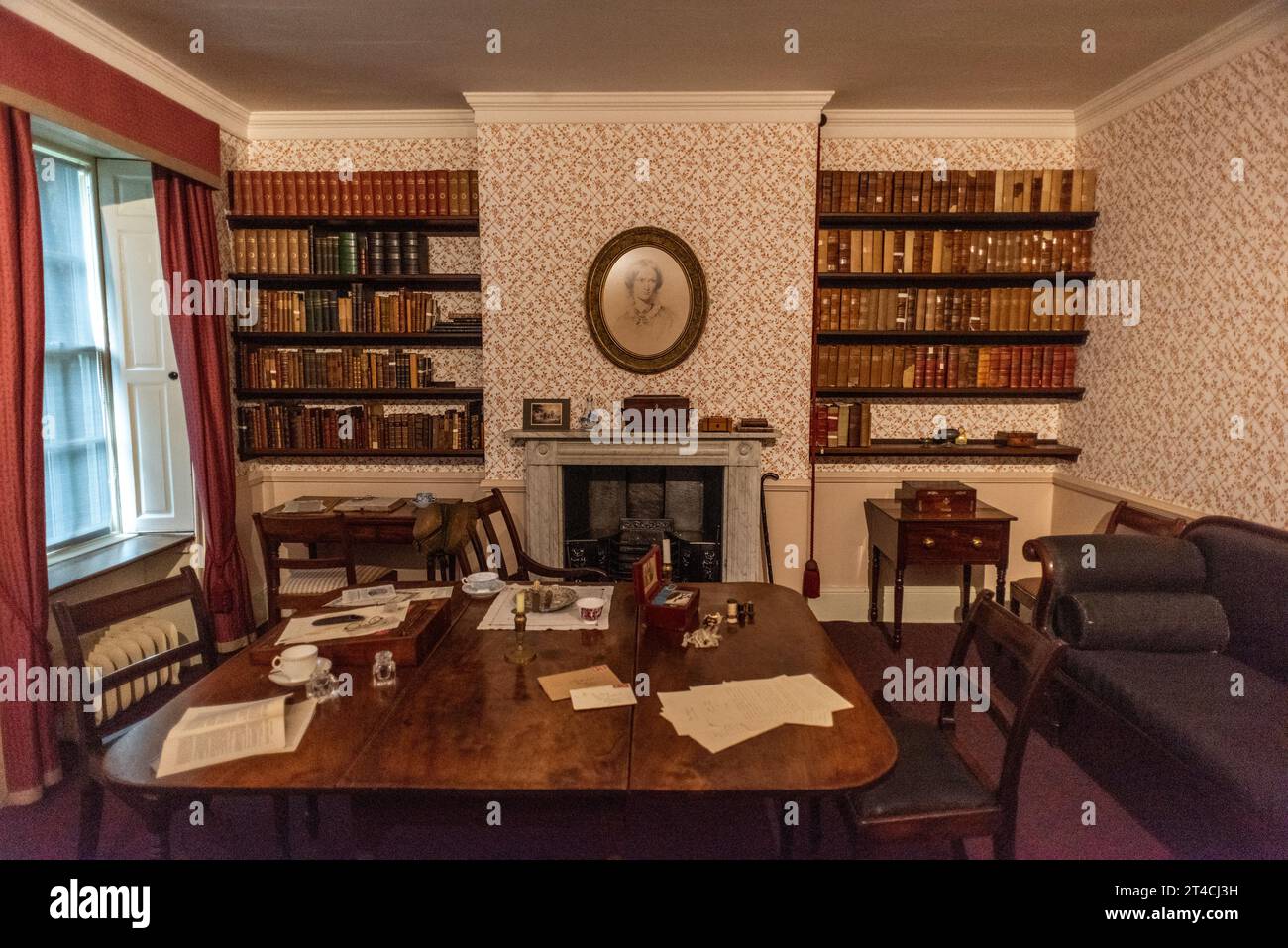 Haworth, October 25th 2023: The Brontë Parsonage Museum Stock Photo - Alamy