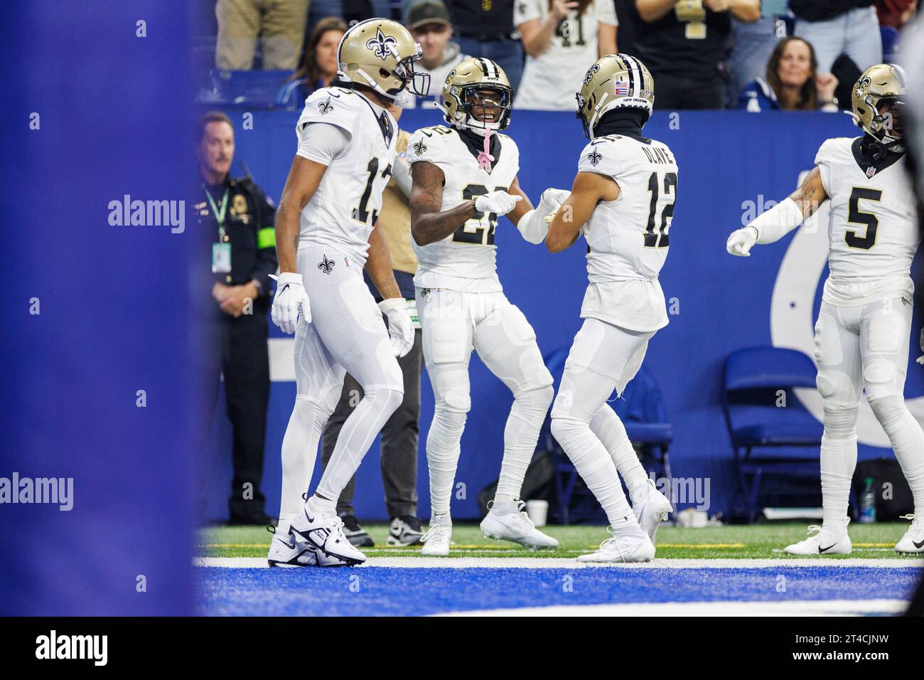 October 29, 2023: New Orleans Saints wide receivers Rashid Shaheed (22 ...
