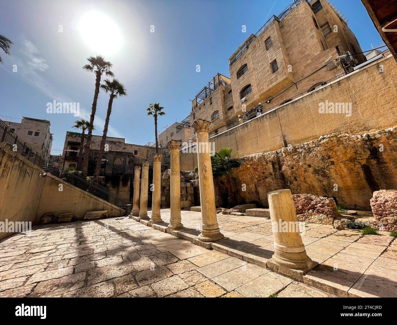 Jerusalem, Israel - October 23, 2023: The ancient ruins of the Roman ...