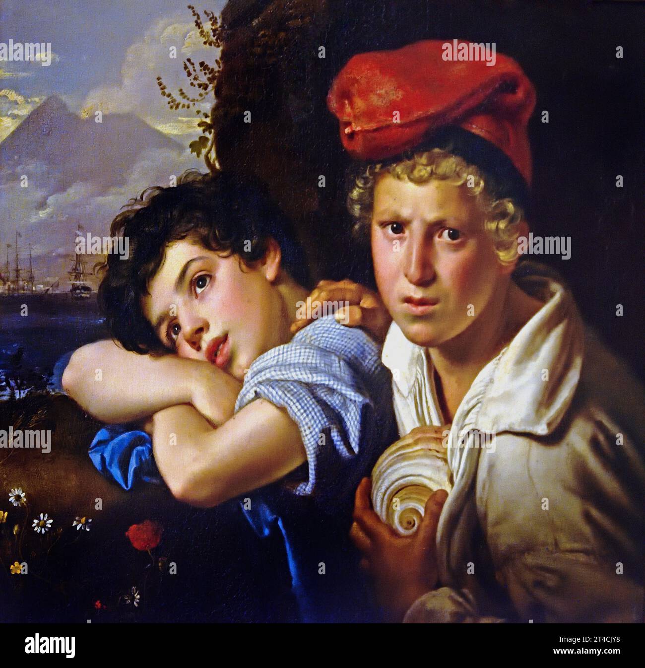 Due figure di pescatori - Two figures of fishermen 1829 by Orest ...