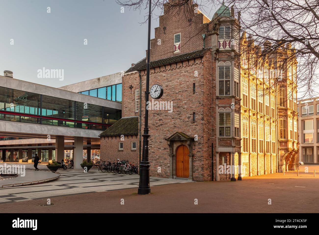 Arnhem, The Netherlands - December 12, 2022: View at the ancient town ...