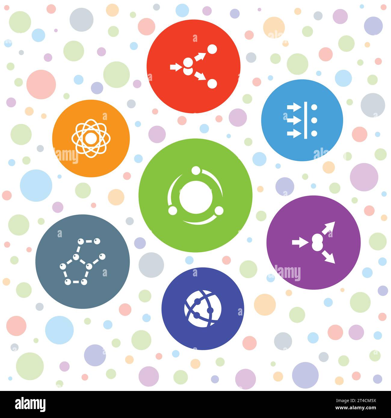 Particle interaction Stock Vector Images - Alamy