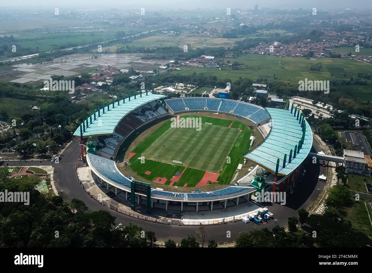 Bandung, West Java, Indonesia. 30th Oct, 2023. Aerial view of Si Jalak ...