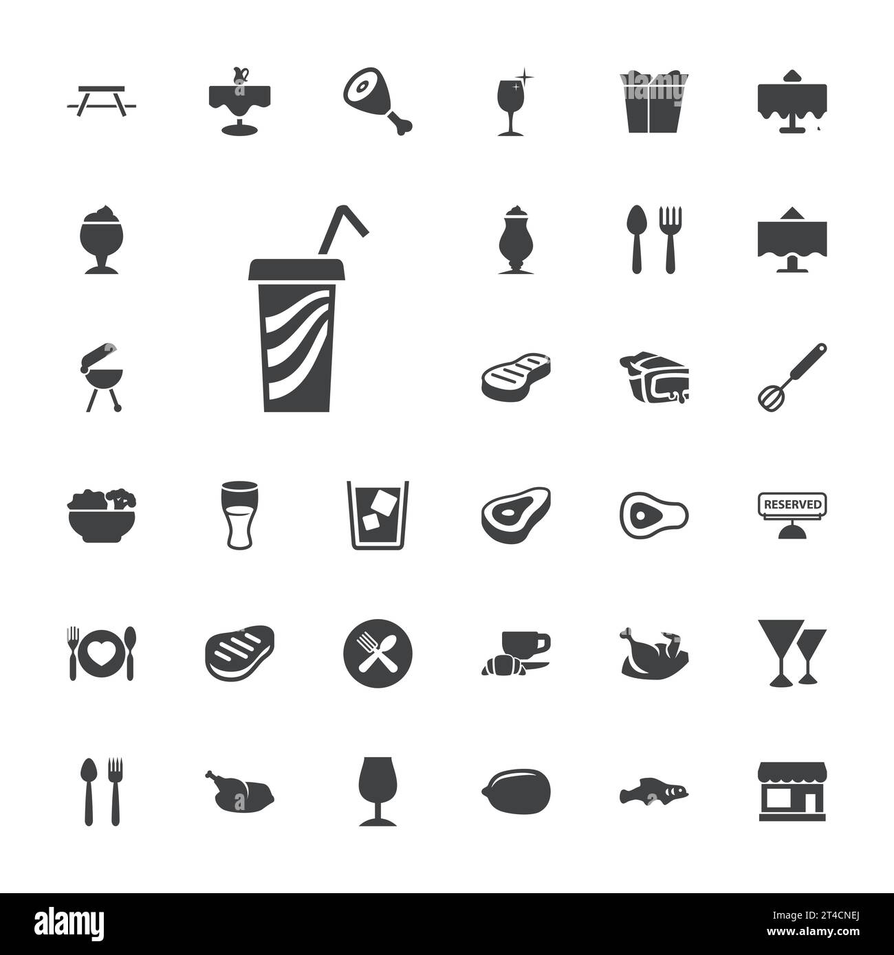 Pie restaurant Black and White Stock Photos & Images - Alamy