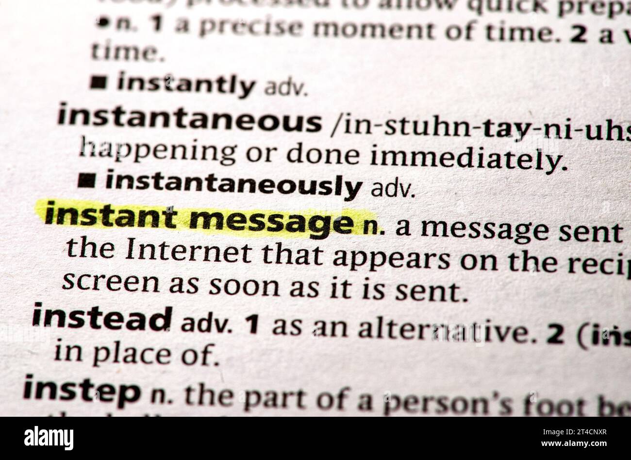 Instant message hi-res stock photography and images - Alamy