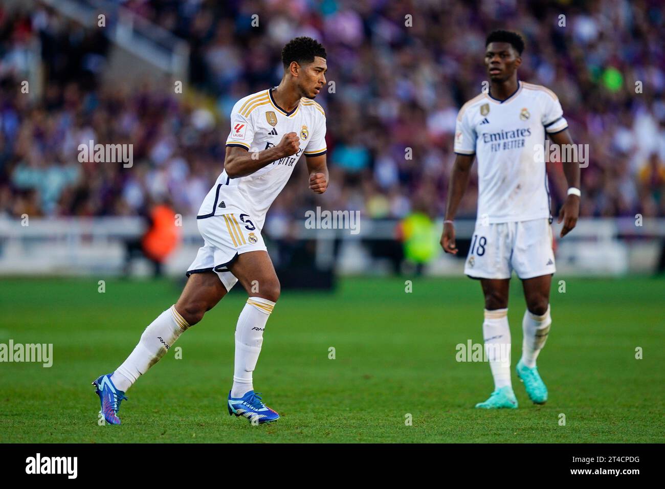 Barcelona, Spain. 28th Oct, 2023. Jude Bellingham of Real Madrid ...