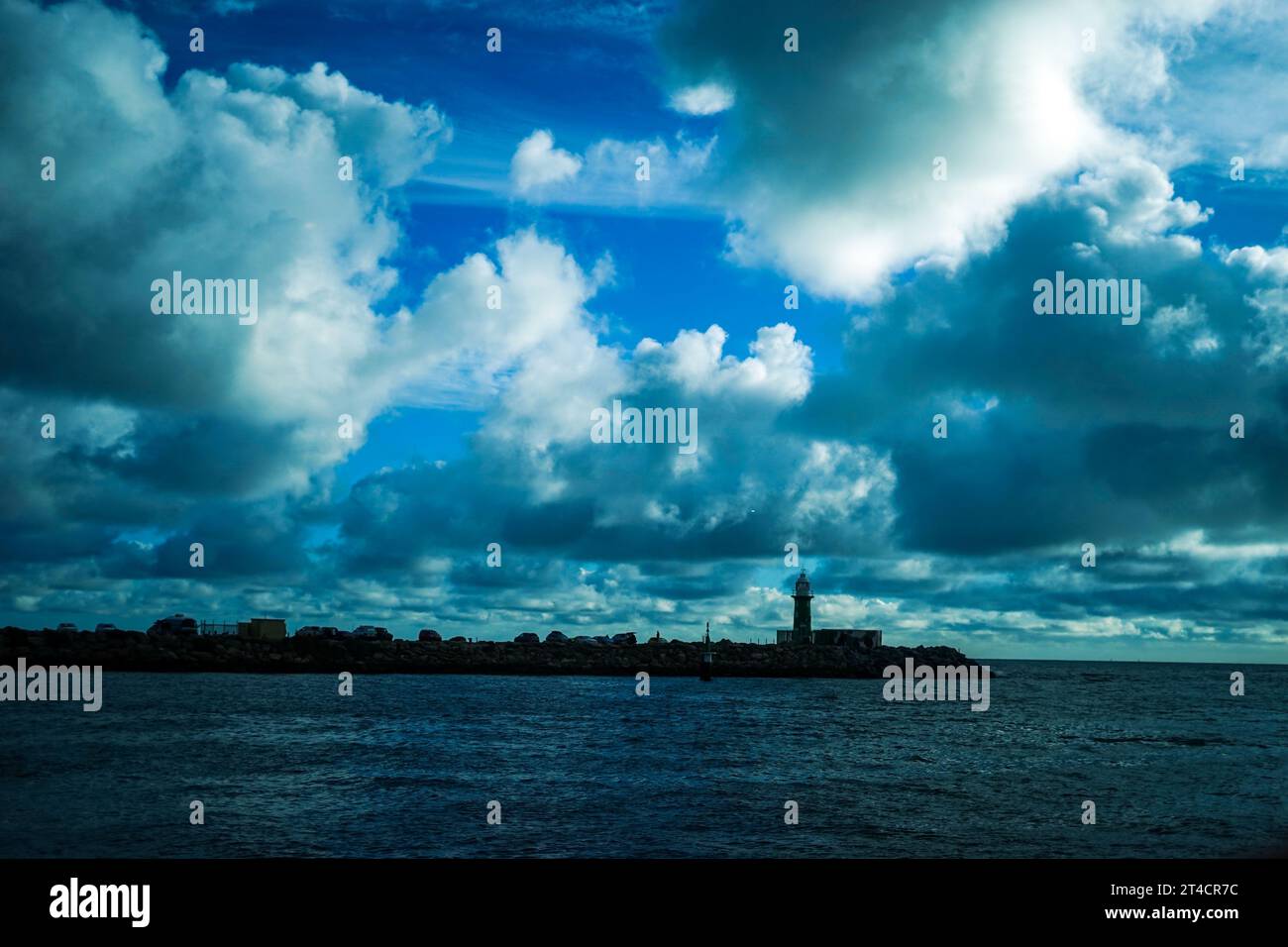 Perth, Western Australia A view of the harbour entrance in Freemantle ...