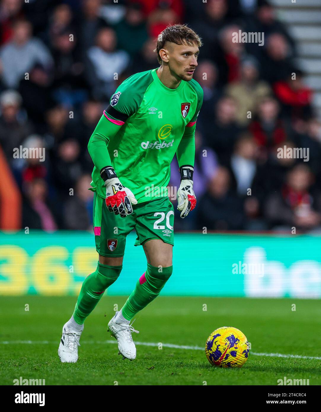 Bournemouth goalkeeper Ionut Andrei Radu in action during the Premier ...