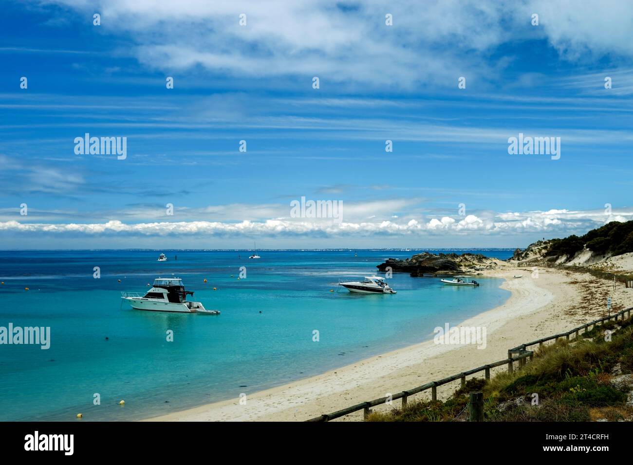 Perth, Western Australia - Boats in crystal clear water, Rottnest ...