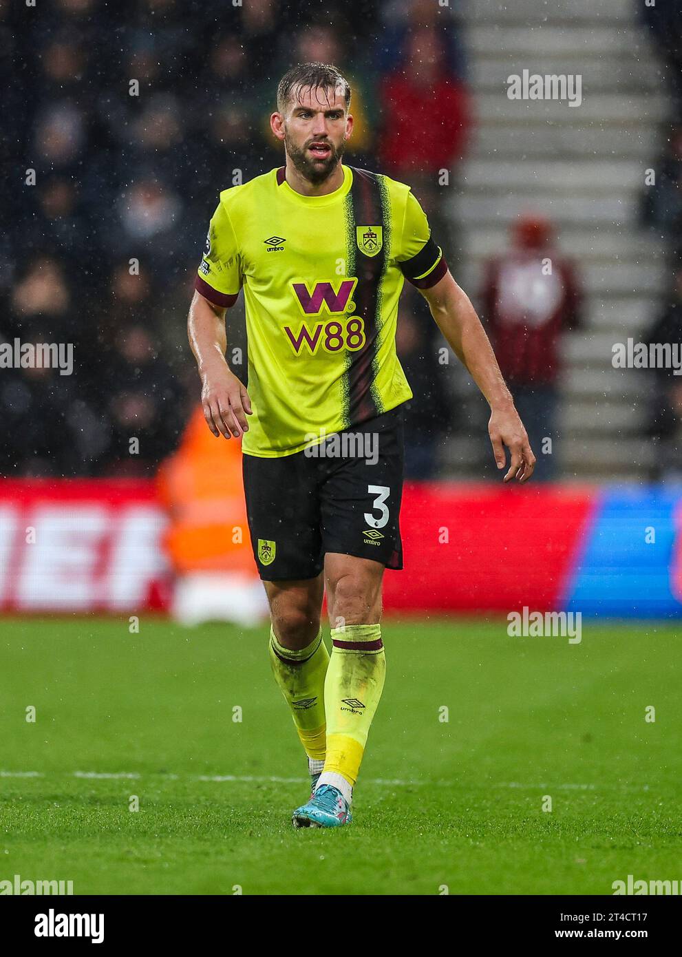 Burnley's Charlie Taylor in action during the Premier League match at ...