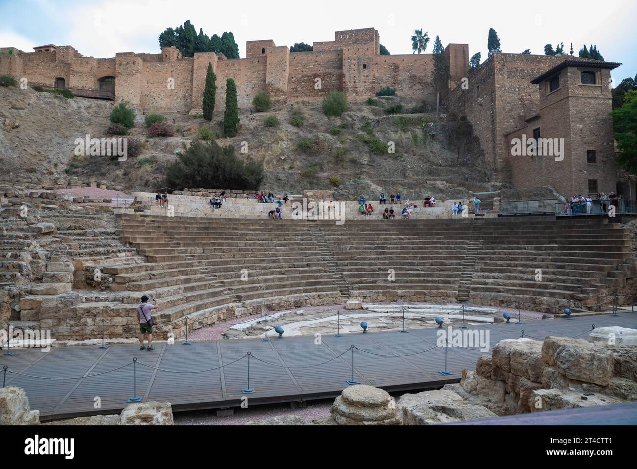 Roman Ampitheatre in Malaga, Spain Stock Photo - Alamy