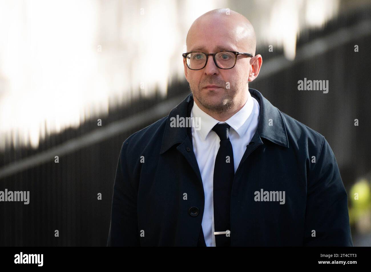 Former Downing Street director of communications Lee Cain arrives to ...