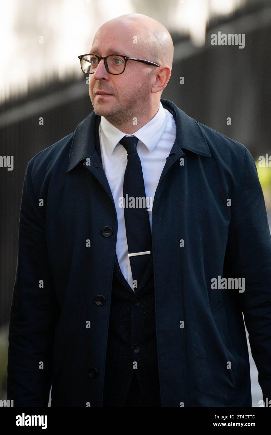 Former Downing Street director of communications Lee Cain arrives to ...
