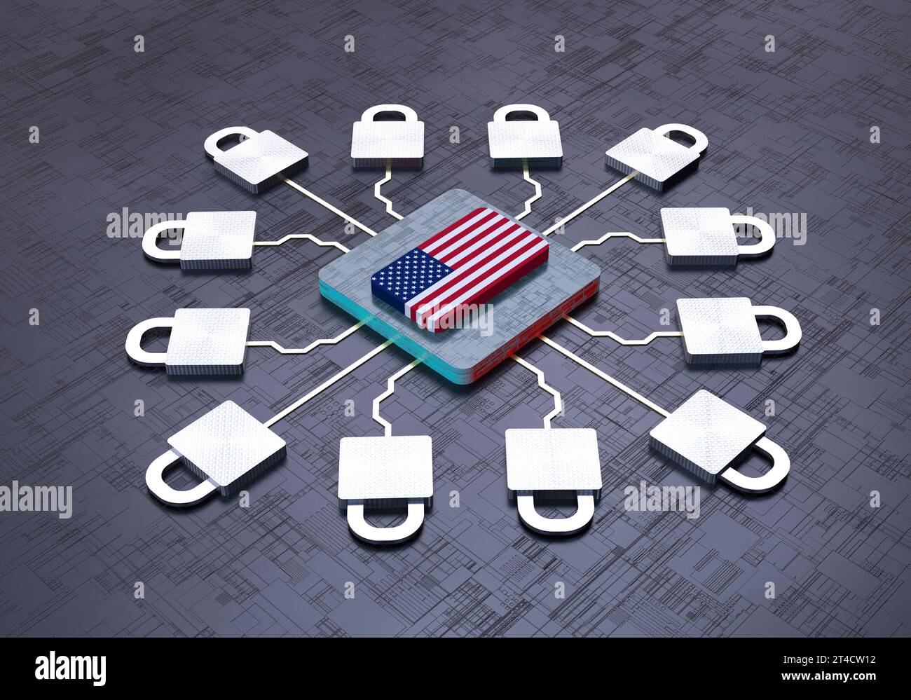 Blockade of US Electronic Chip Network Blockade Stock Photo - Alamy