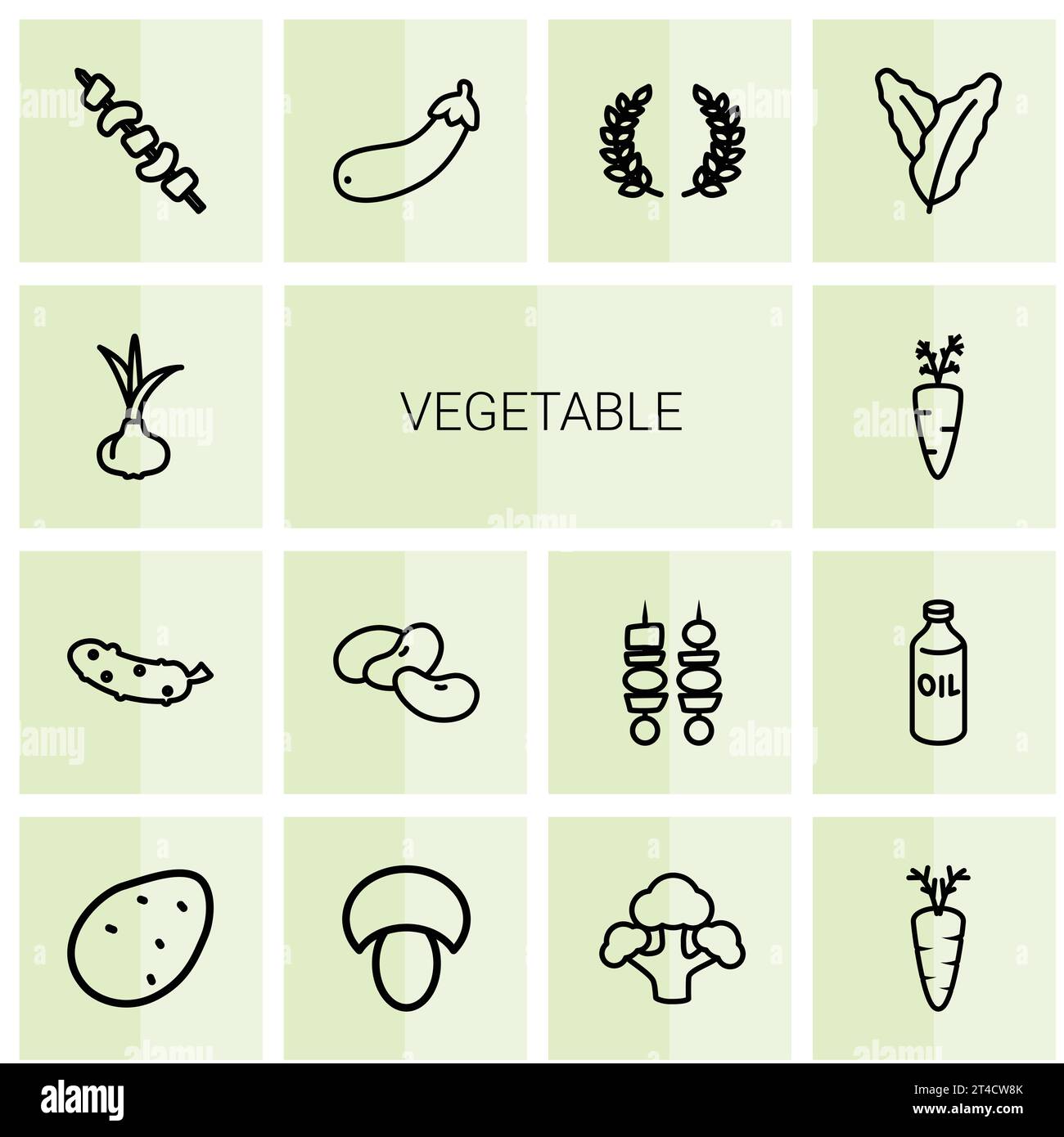 Vegetable icons Royalty Free Vector Image Stock Vector Image & Art - Alamy