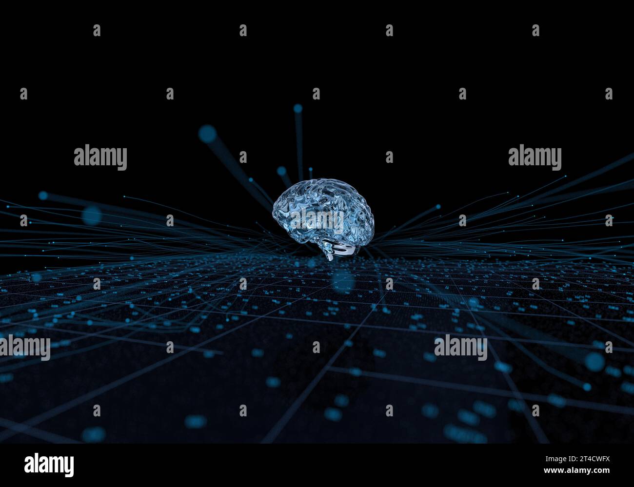 Communication network concept ai artificial hi-res stock photography ...