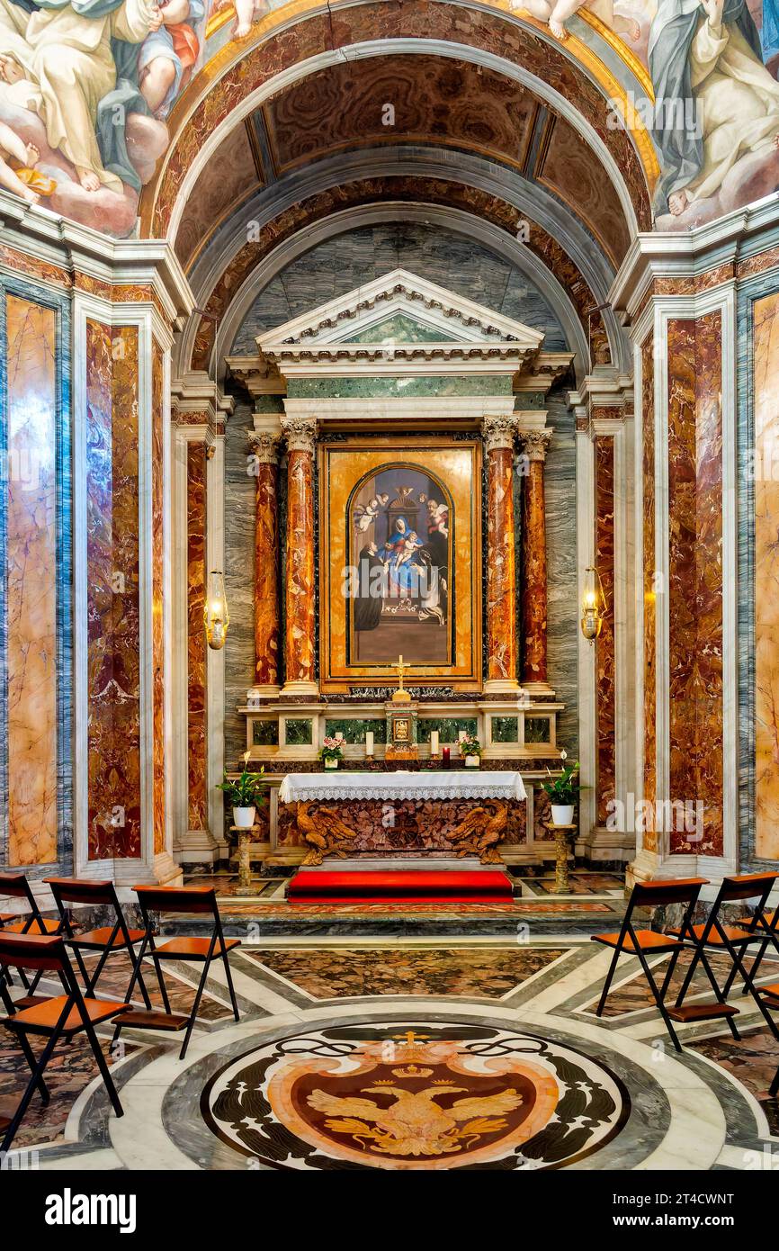 Altar of the Elci Chapel in the Basilica of Santa Sabina, Rome, Italy ...