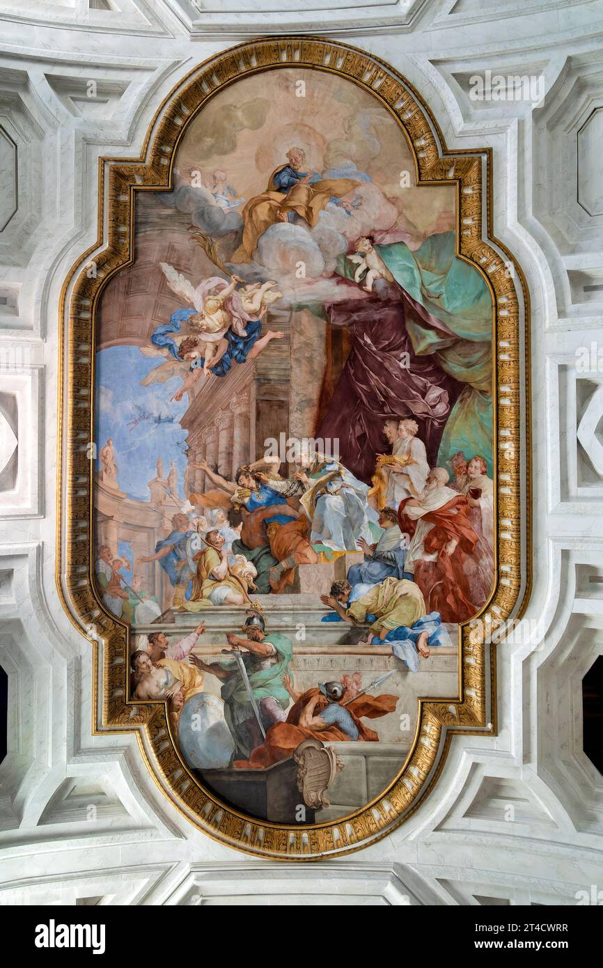 "The Miracle of the Chains" ceiling fresco by Giovanni Battista Parodi ...