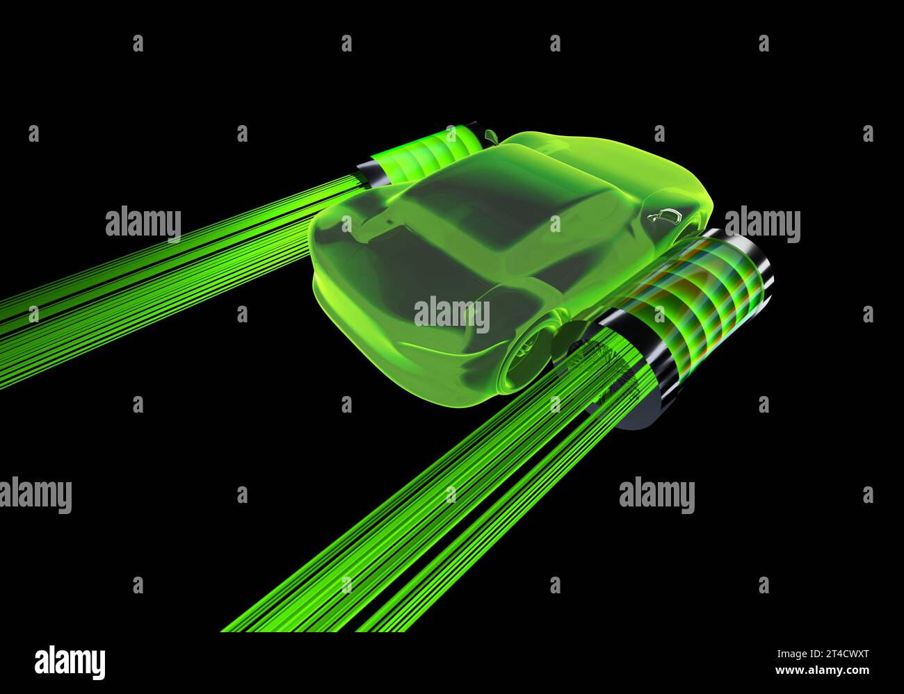 Future smart new energy technology cars and super batteries Stock Photo ...