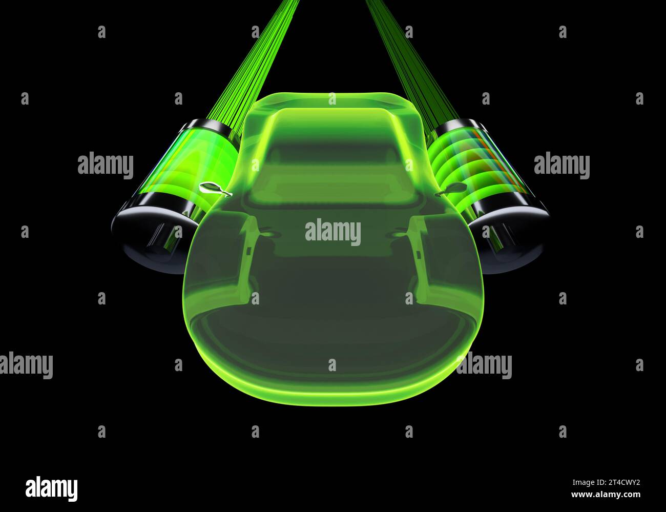 Future smart new energy technology cars and super batteries Stock Photo ...