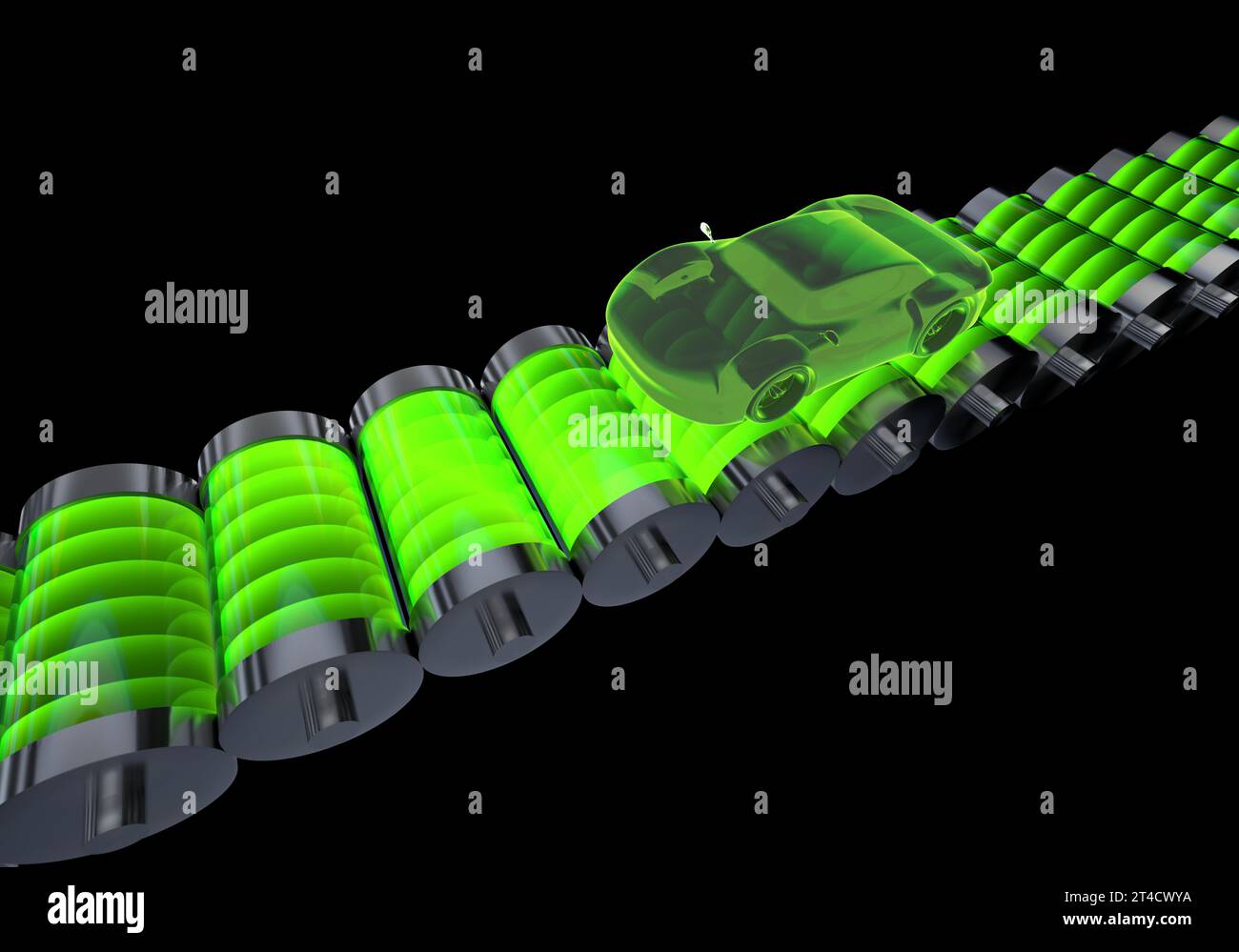 Future smart new energy technology cars and super batteries Stock Photo ...