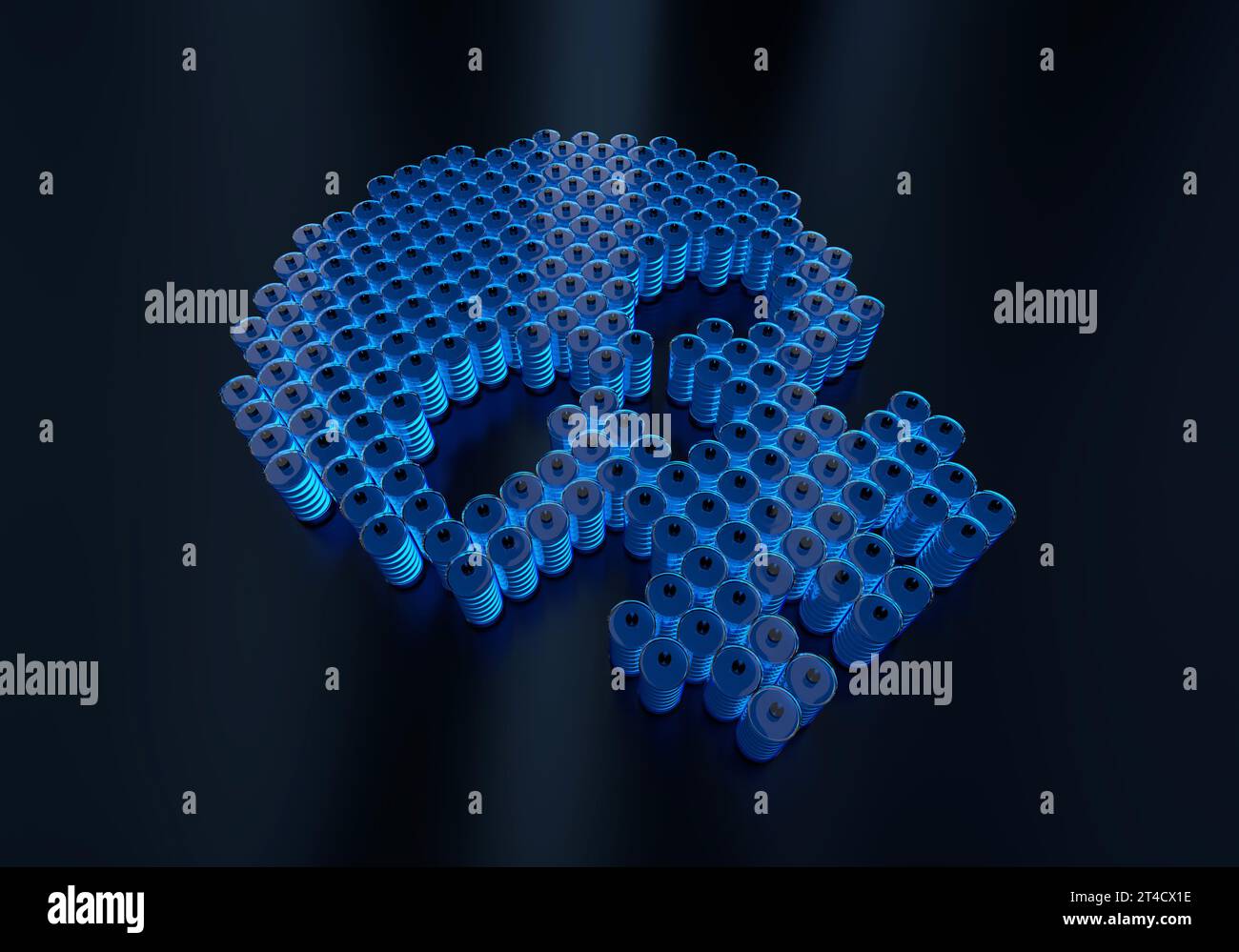 Skull symbol made of batteries energy pollution Stock Photo - Alamy