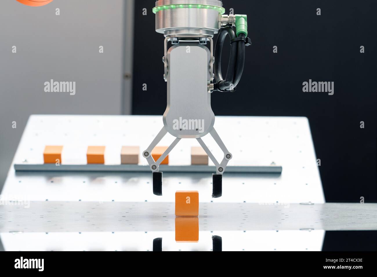 Modern handling robot - robotic arm. Smart factory Stock Photo - Alamy