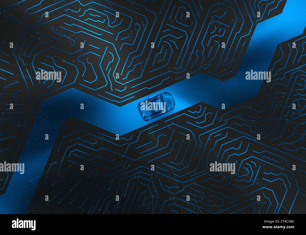 Future smart technology electric vehicle digital and electronic ...