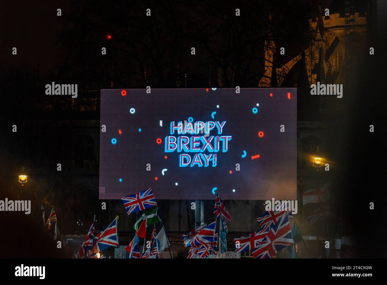 Brexit day celebrating hi-res stock photography and images - Alamy
