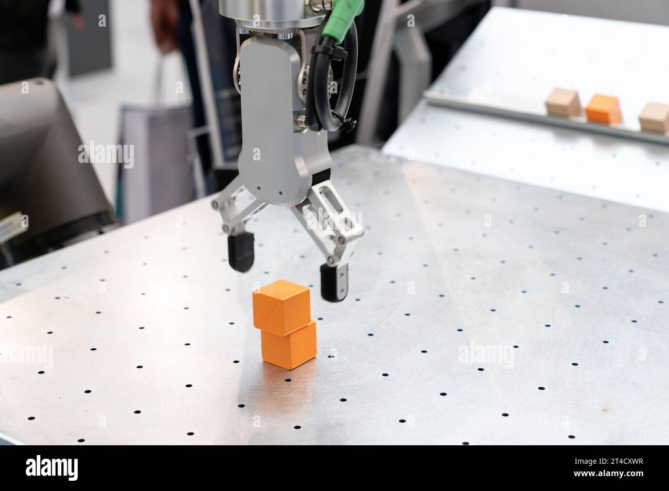 Modern handling robot - robotic arm. Smart factory Stock Photo - Alamy