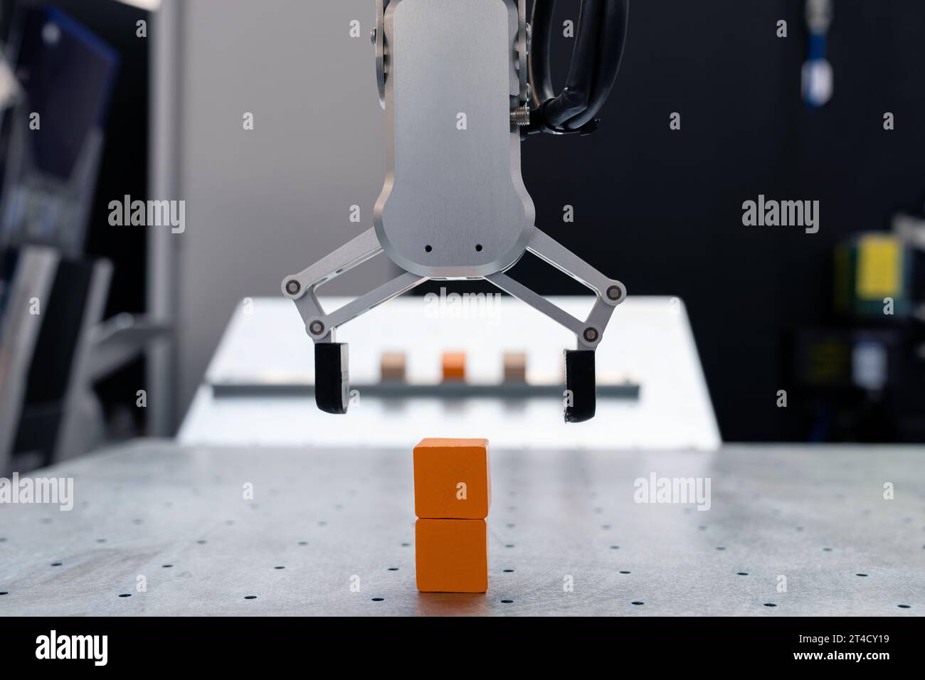Modern handling robot - robotic arm. Smart factory Stock Photo - Alamy