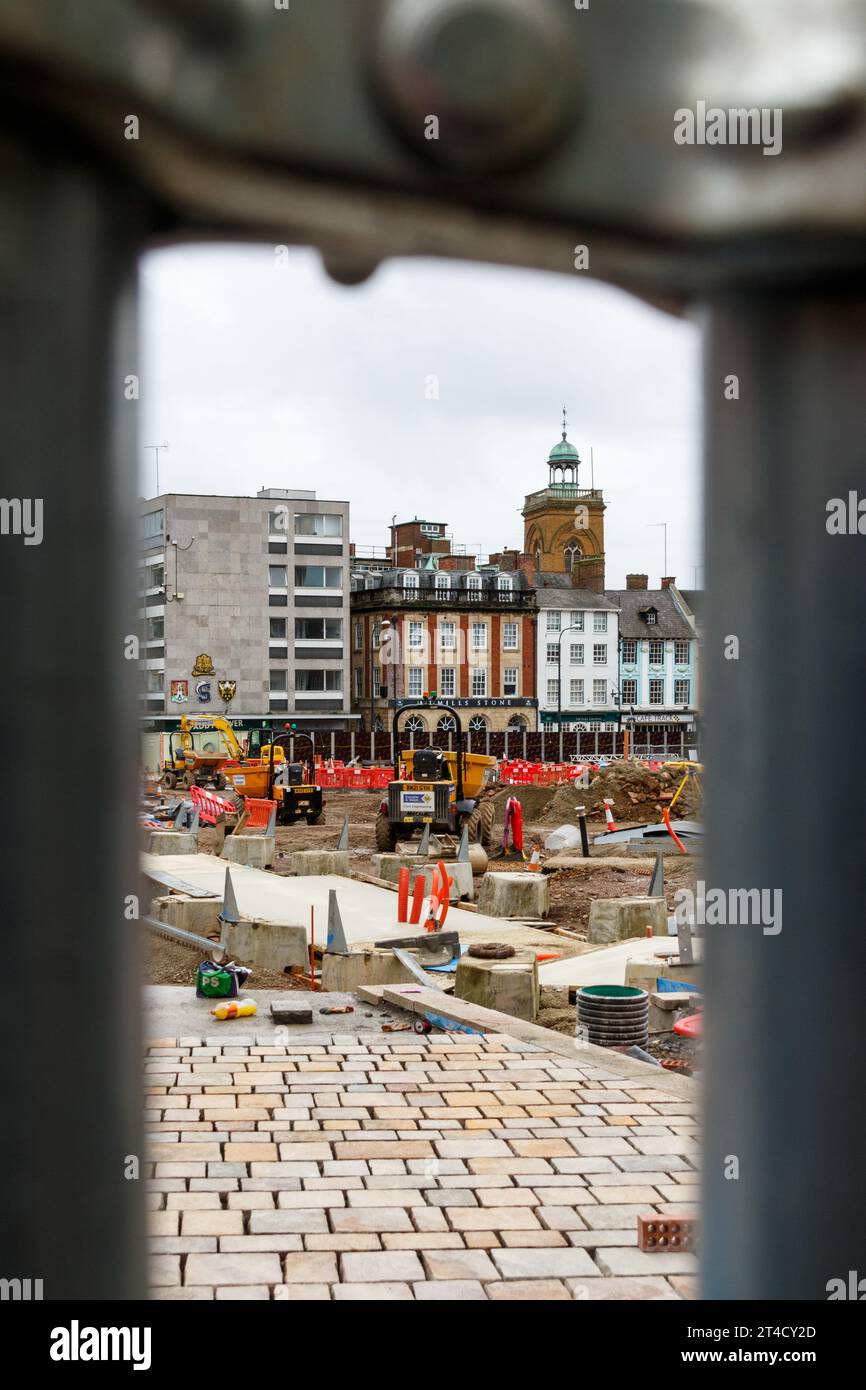 Market square redevelopment Northampton in 2023 Stock Photo - Alamy