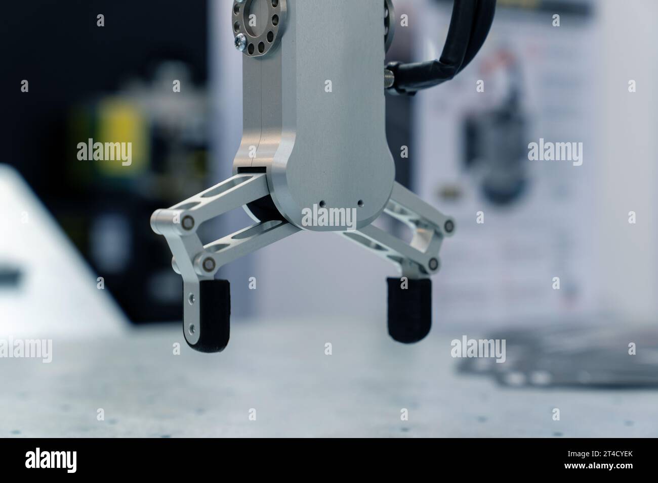 Modern handling robot - robotic arm. Smart factory Stock Photo - Alamy