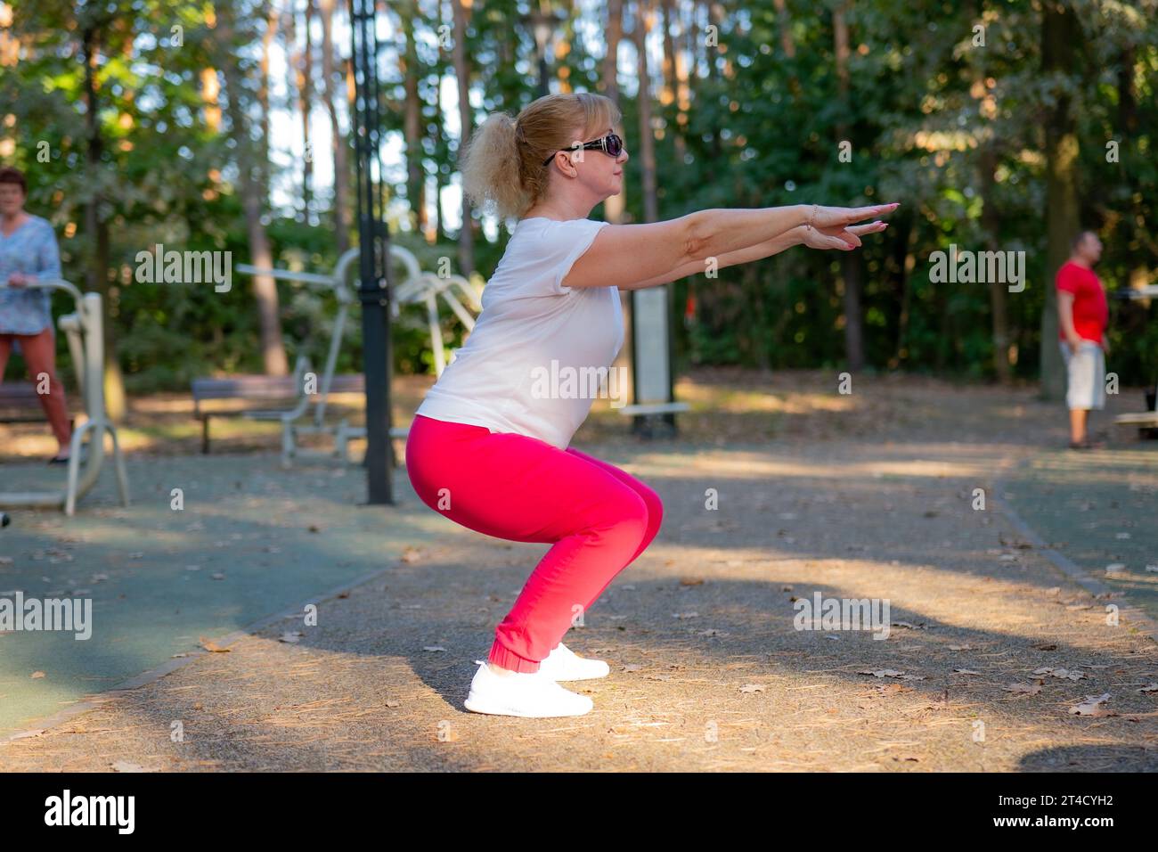Gymnastics pose hi-res stock photography and images - Alamy
