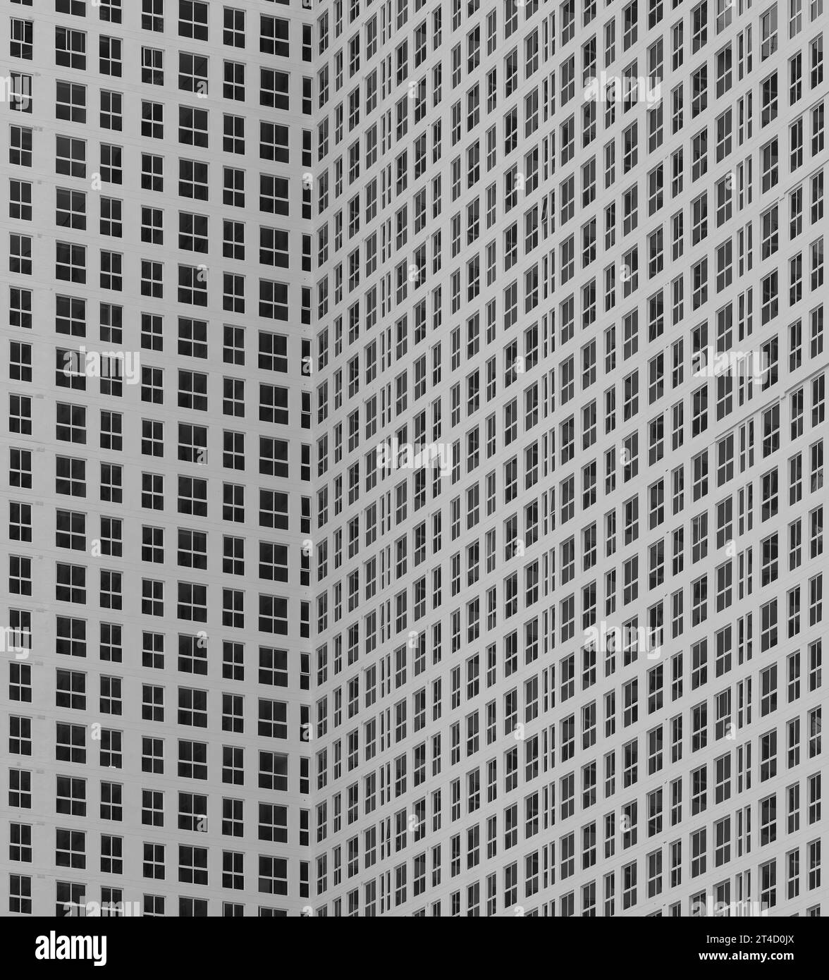 A perspective on an urban building's facade, where meticulous ...