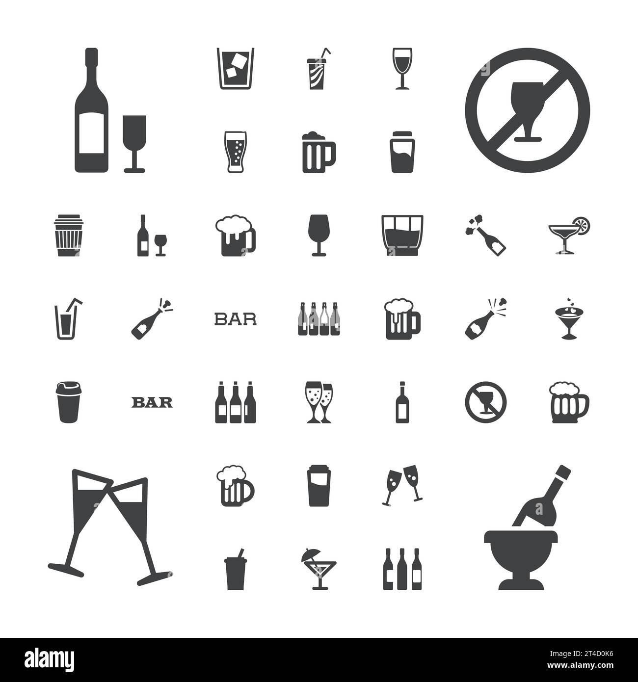 No alcohol sign Black and White Stock Photos & Images - Alamy