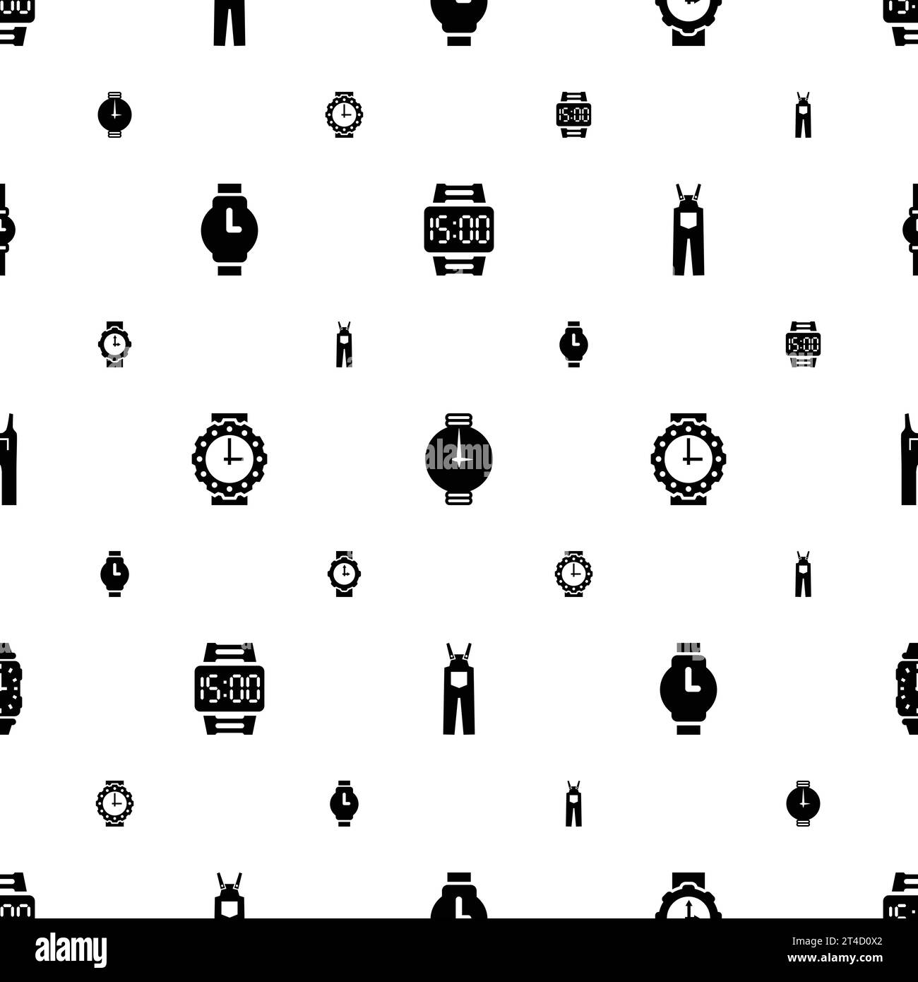 Strap icons pattern seamless white background Vector Image Stock Vector ...