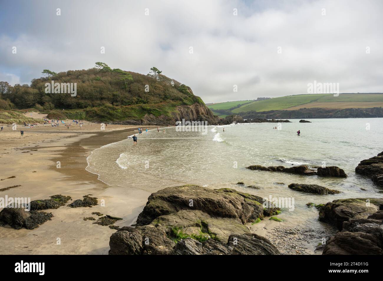 Beach at Mothecombe, Devon, England Stock Photo - Alamy