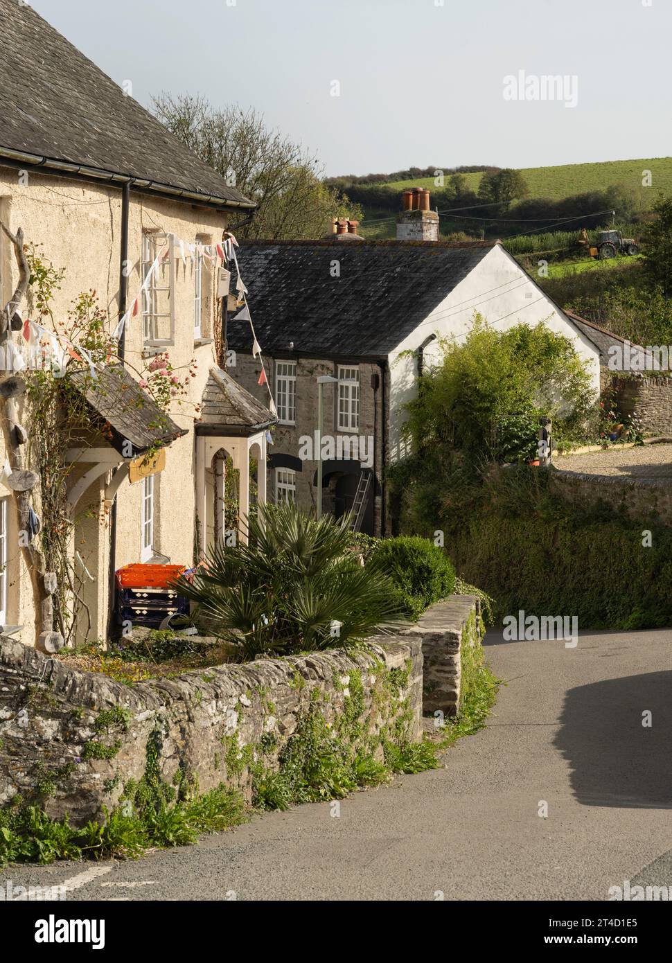 Holbeton village near Mothecombe, Devon, England Stock Photo - Alamy