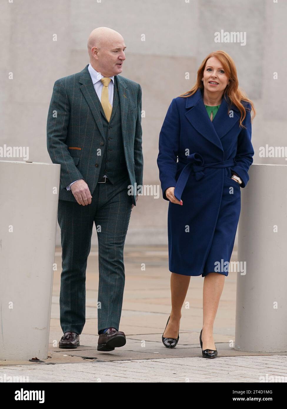 Former SNP leadership contender Ash Regan (right) with Alba's ...