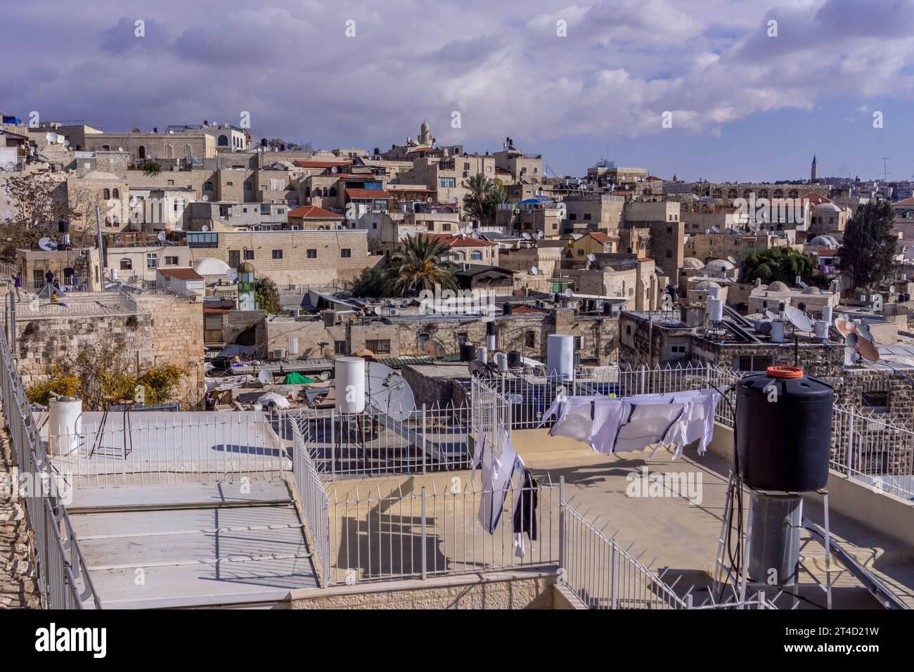 The roofs of houses and residential buildings at the Christian Quarter ...