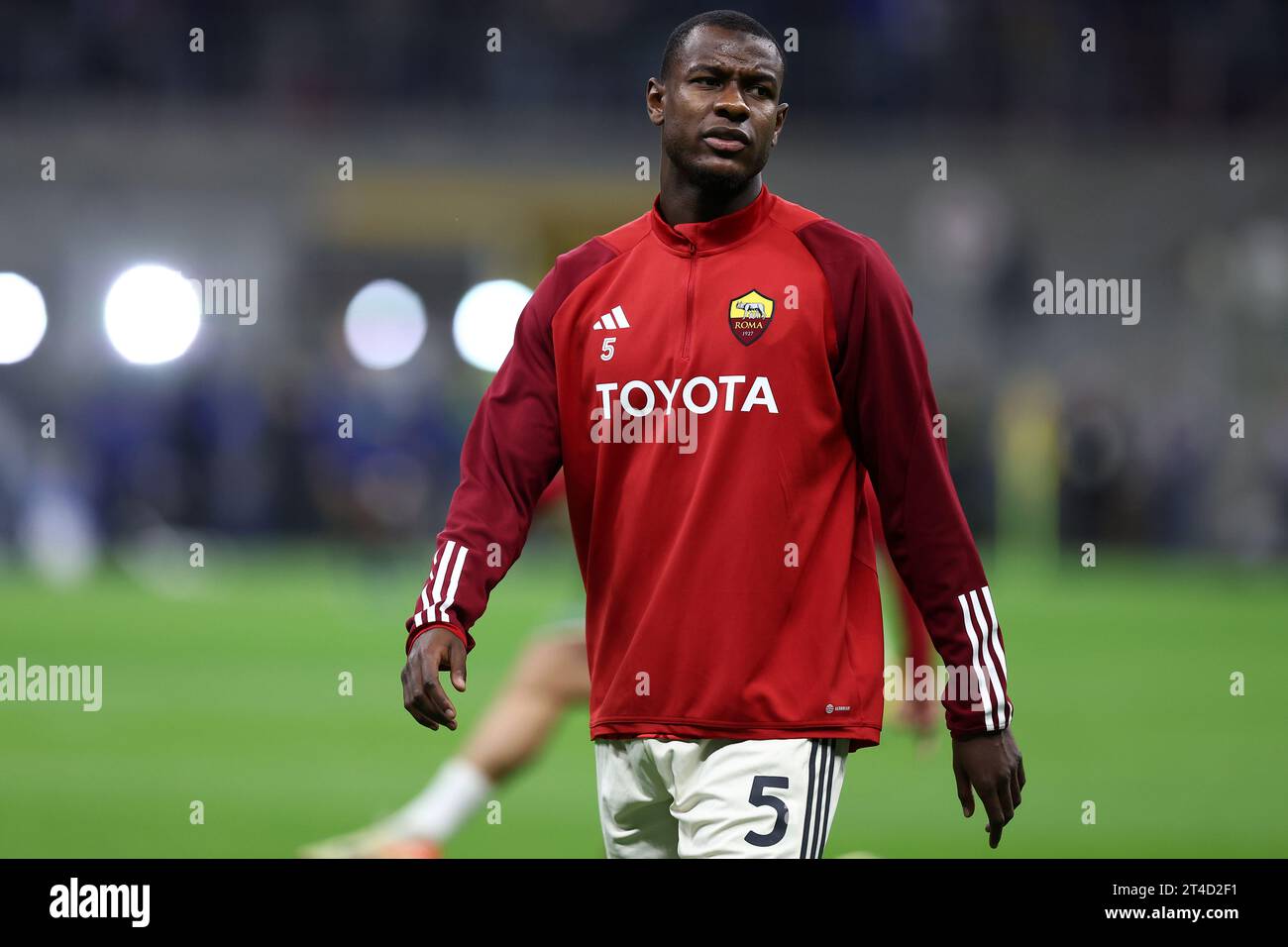 Milano, Italy. 29th Oct, 2023. Evan NDicka of As Roma during warm up ...