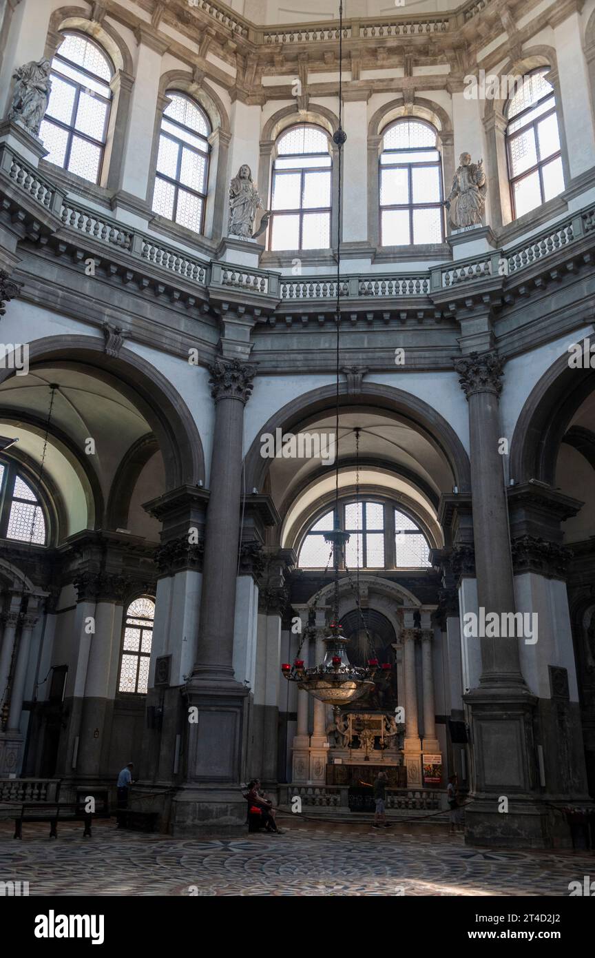 Soft sunlight bathed the mosaic marble titled octagon-shaped floor from ...