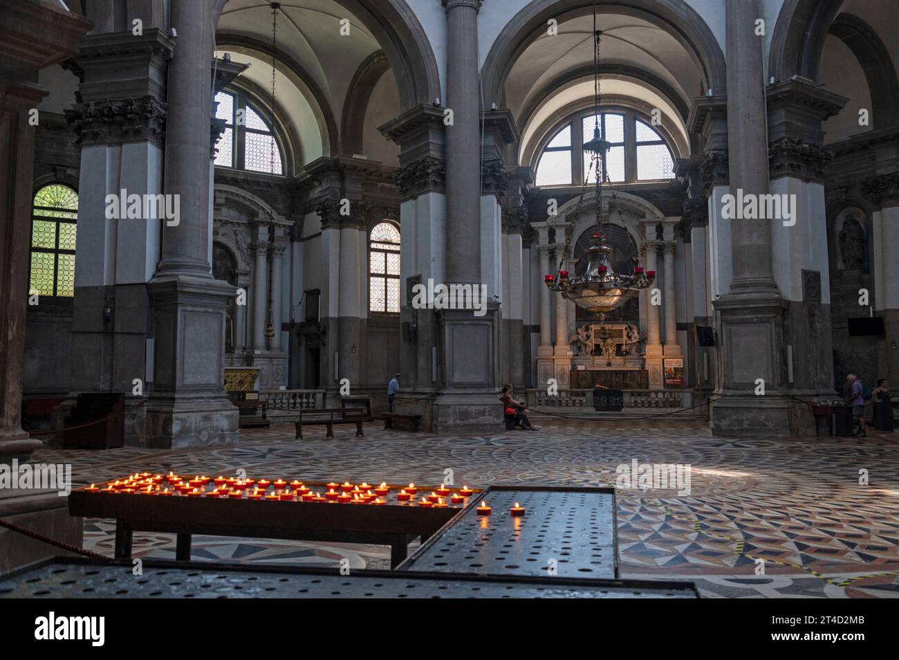 Soft sunlight bathed the mosaic marble titled octagon-shaped floor from ...