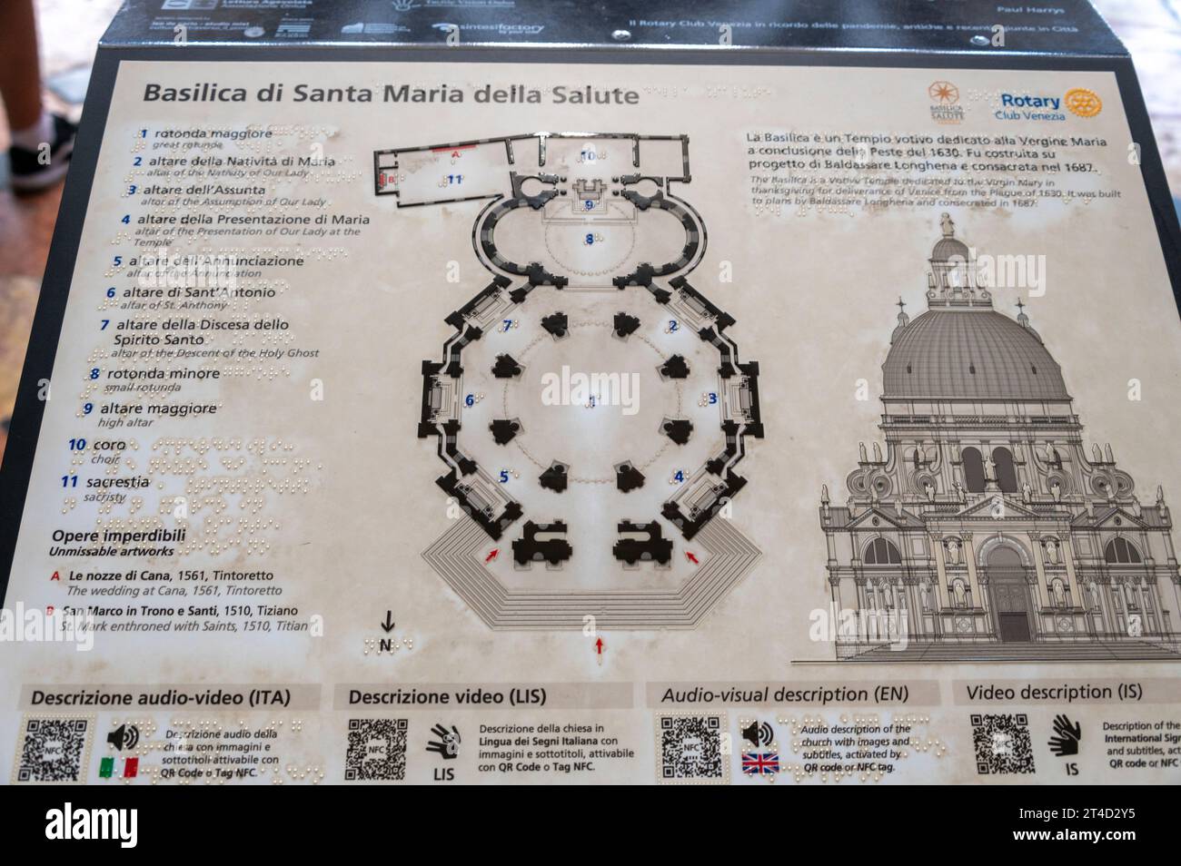 Floor plan of the Baroque-designed Basilica di Santa Maria della Salute ...