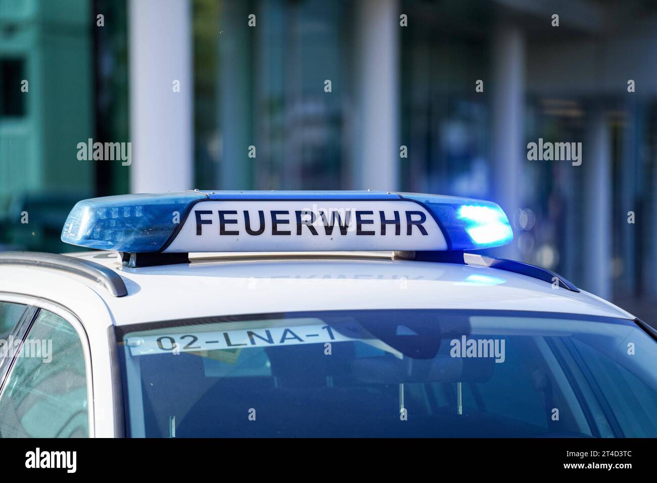 Hamburg Unfall auf Baustelle in der Hafencity Hamburg, 30.10.2023 Themenfoto: Blaulicht, Auto ...