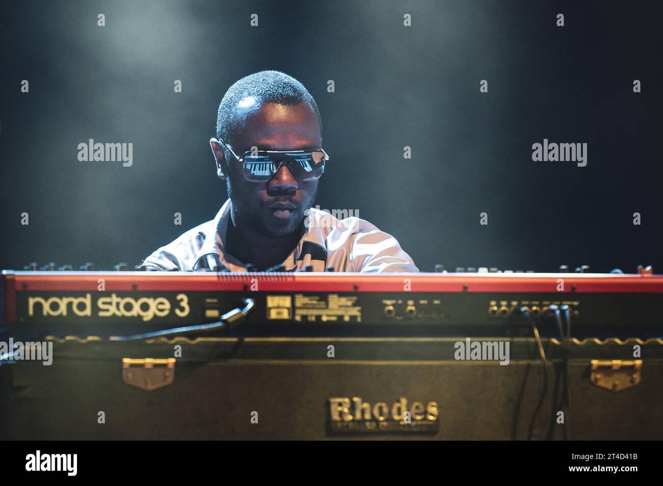 ITALY, TURIN, OCTOBER 29TH: The pianist Xavier Gordon performing live ...