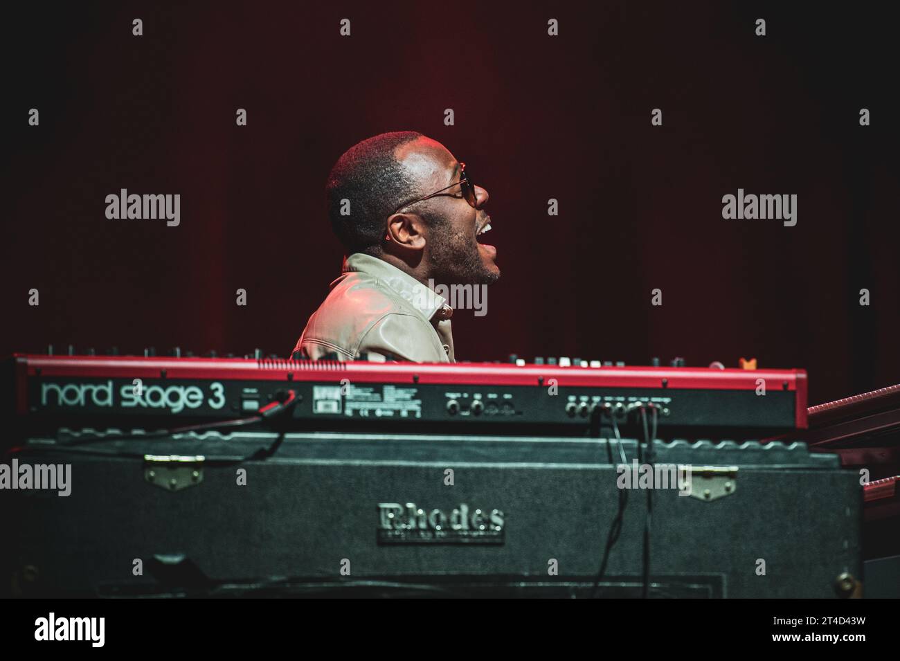 ITALY, TURIN, OCTOBER 29TH: The pianist Xavier Gordon performing live ...
