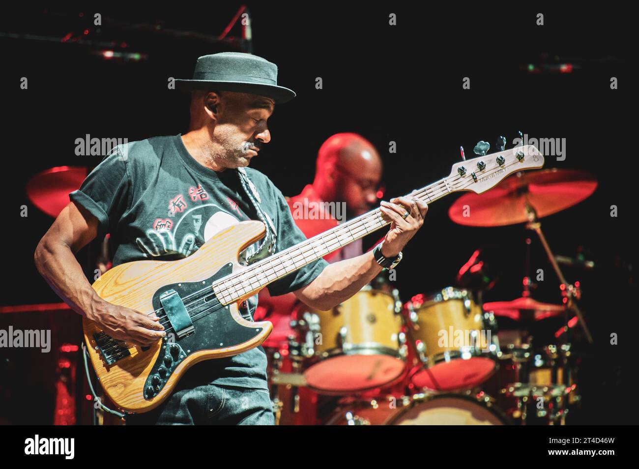 ITALY, TURIN, OCTOBER 29TH: The American jazz/fusion bassist Marcus ...