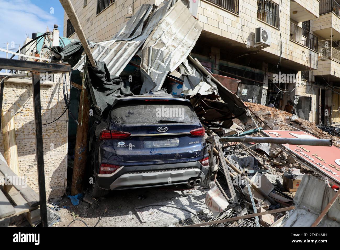 October 30, 2023: Jenin, West Bank, Palestine: The destruction left ...
